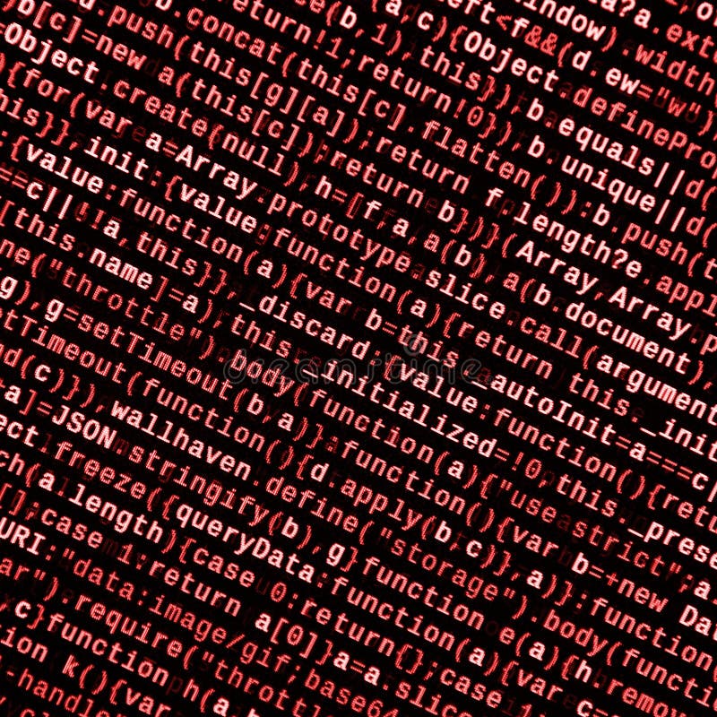 Writing Programming Code On Laptop Digital Binary Data On Computer Screen Stock Illustration