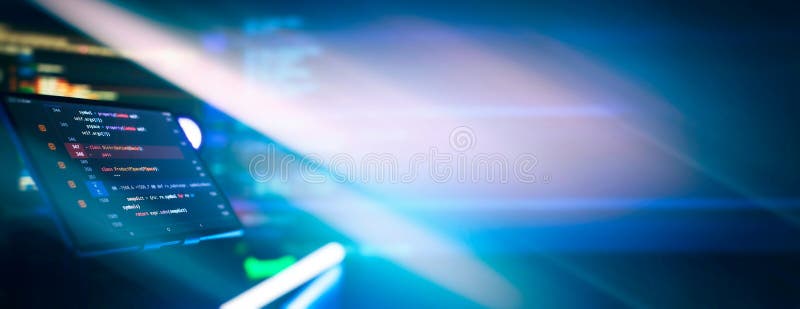 Writing Programming Code On Laptop Software Source Code Programming