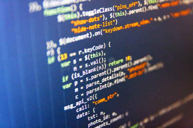 Software Source Code Real Software Development Code Script On