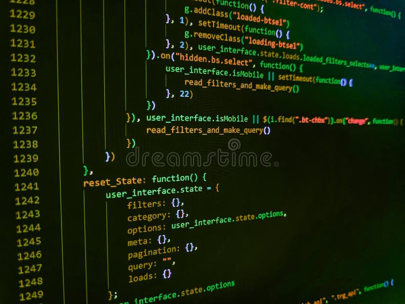 Writing Programming Functions On Laptop Database Bits Access Stream Visualisation Displaying