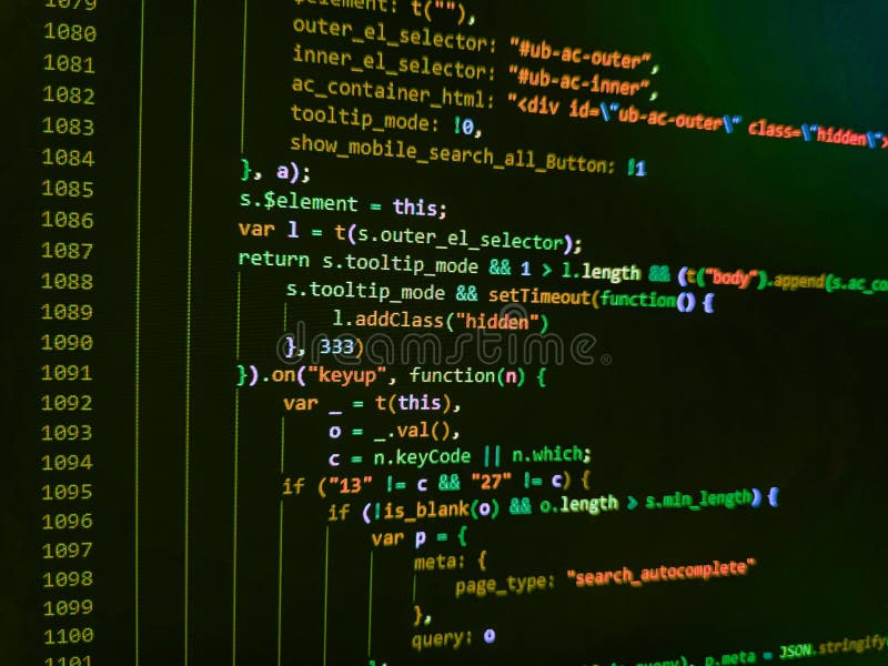 Writing Programming Functions On Laptop Programming Webdesign Html Printed Code Html Code On