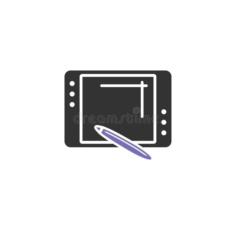 Writing Related Icon on Background for Graphic and Web Design. Simple ...