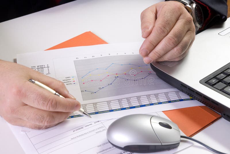 Writing reports stock photo. Image of desktop, partnership - 12454312