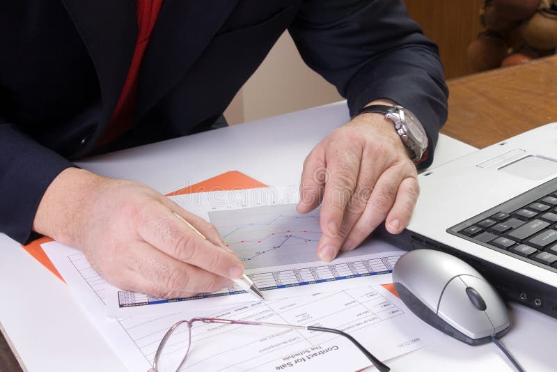 Writing reports stock photo. Image of desktop, partnership - 12454312