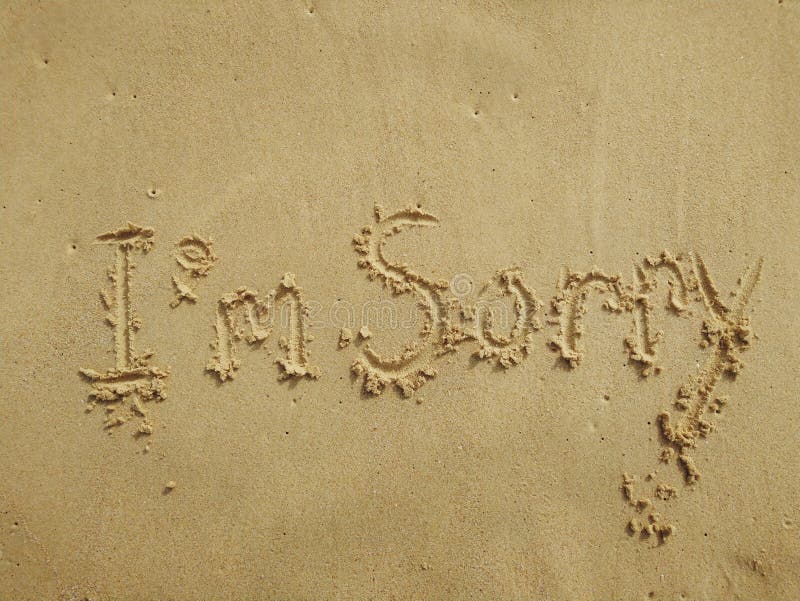 Writing on the Sand at Karon Beach Bakg Stock Image - Image of karon ...