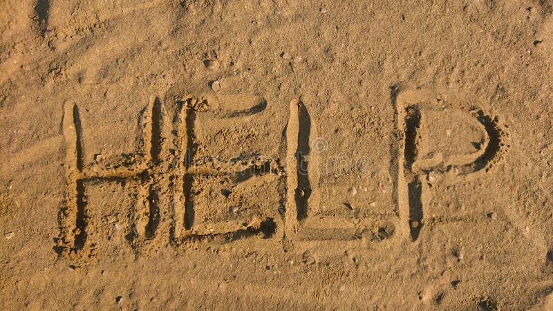 Writing on sand stock image. Image of word, written - 126745215