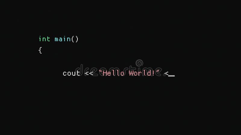 3d World of Programming Inside Computer, Machine Symbols Code Fly ...
