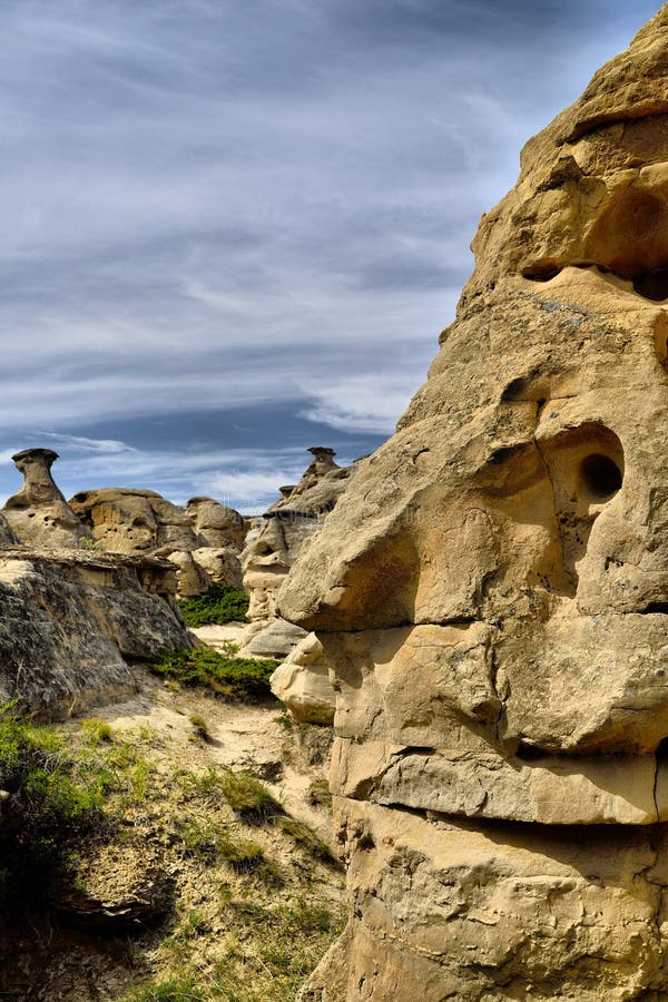 Writing-on-Stone Provincial Park Stock Photo - Image of erosion, eroded ...
