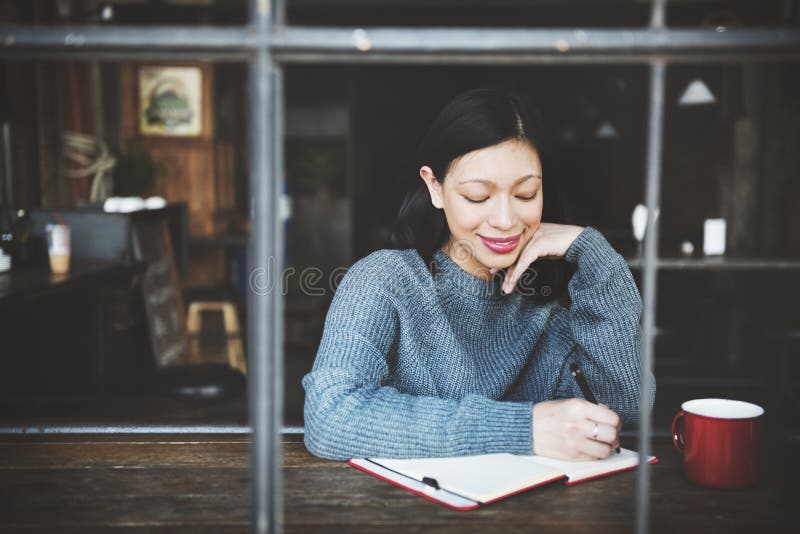Writing Studying Working Planning Concept Stock Image - Image of cafe ...