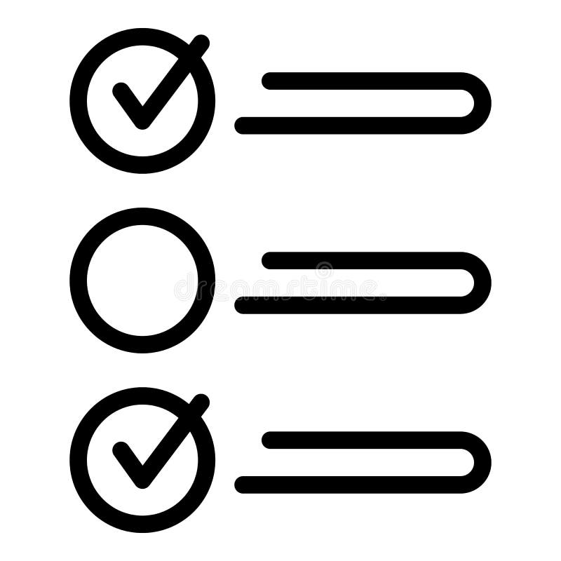Writing Task Schedule Icon, Outline Style Stock Vector - Illustration ...