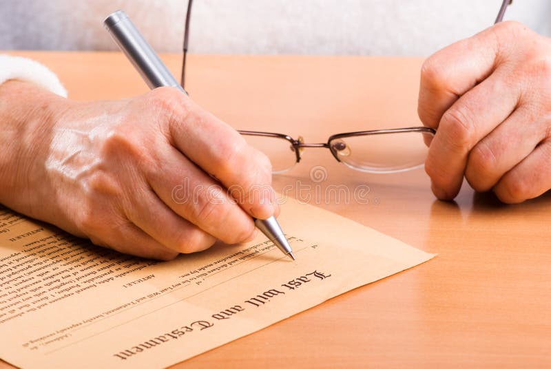 Writing Testament stock photo. Image of legal, finger - 17122232