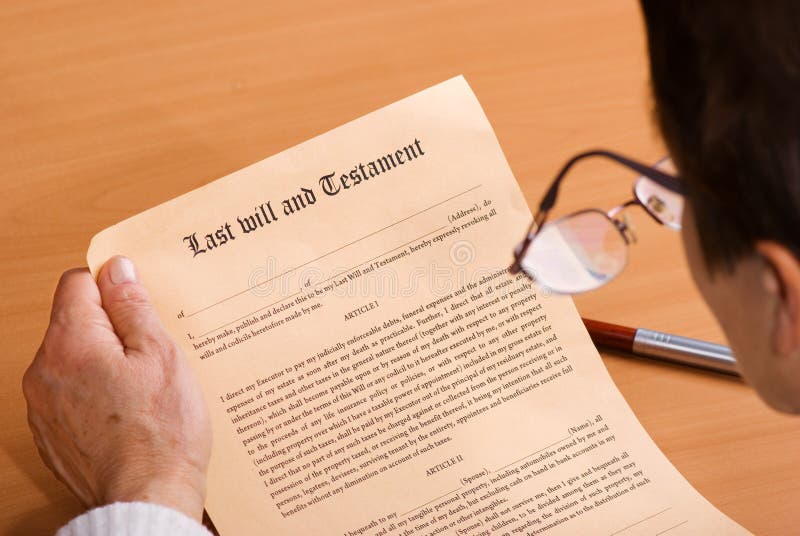 Will and Testament stock photo. Image of concepts, testament - 18618520