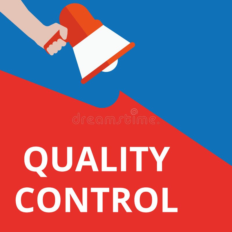 Writing Text Caption Inspiration Showing Quality Control Stock ...