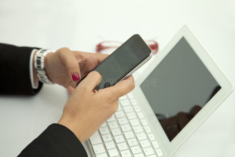 Writing text messages stock photo. Image of laptop, notebook - 60270964