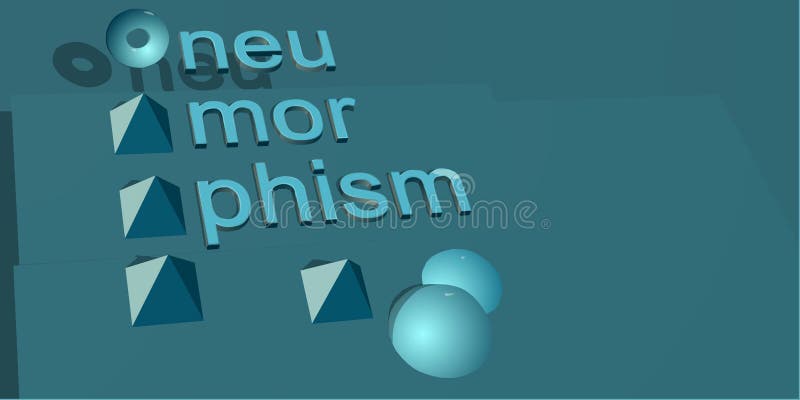 Writing Text-neumorphism- 3D Style. Simple Vector Design, Stock Vector ...