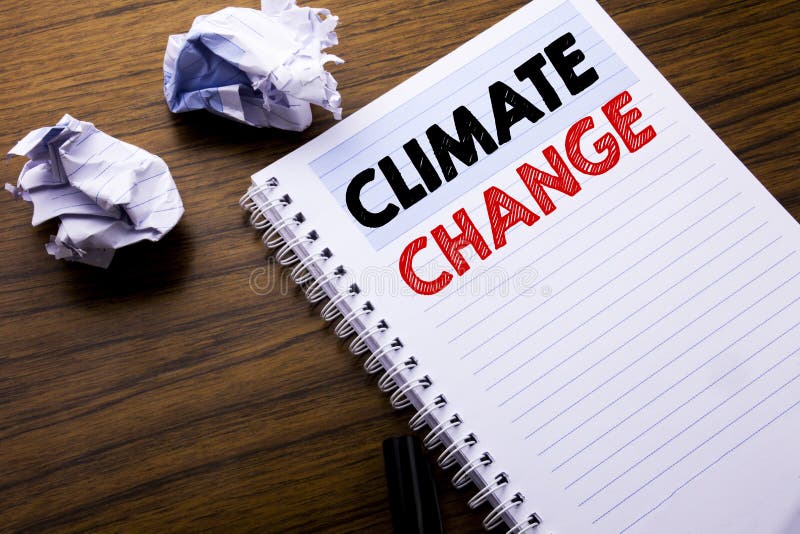 Writing Text Showing Climate Change. Business Concept for Global Planet ...