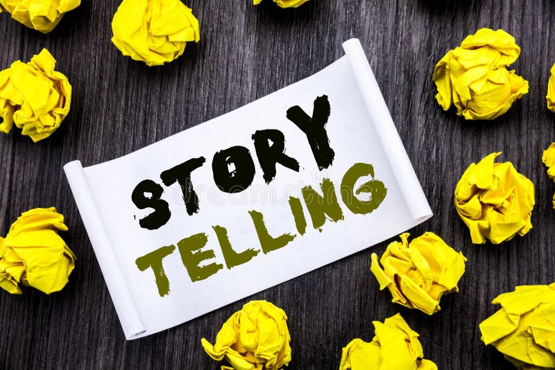 Writing Text Showing Storytelling. Business Concept for Teller Story ...