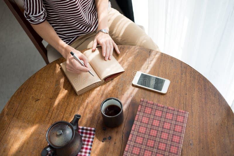 Writing in textbook stock image. Image of textbook, homework - 48123027