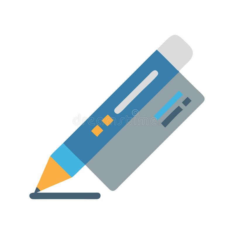 Writing Tool Icon for Digital Art Stock Vector - Illustration of icon ...
