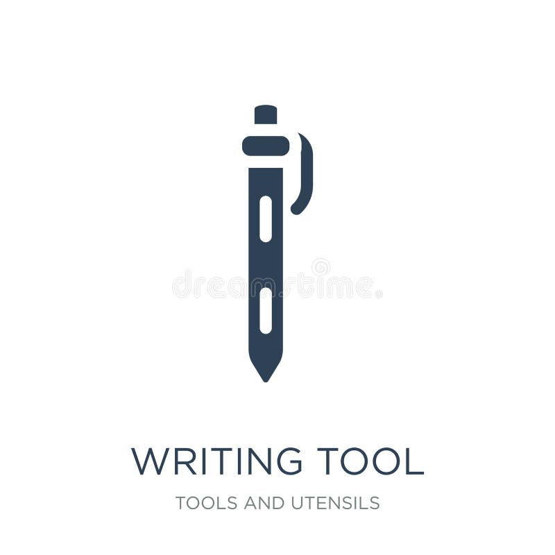 Writing Tools Icon in Trendy Design Style. Writing Tools Icon Isolated ...