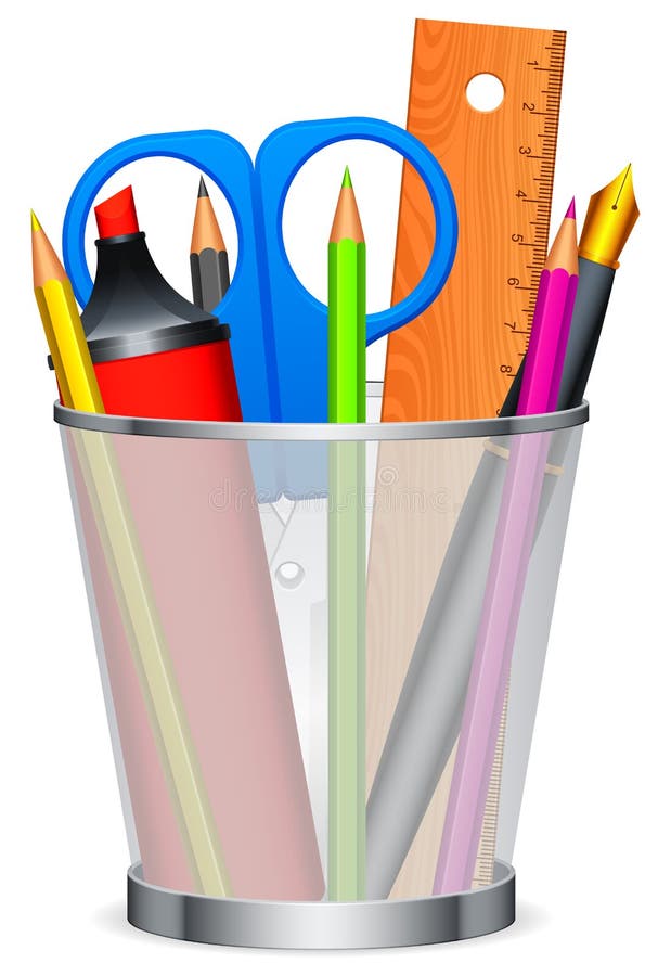 Writing tools stock vector. Illustration of paper, point - 16535084