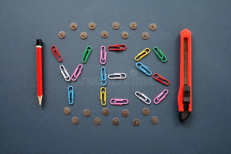 Writing tools. stock image. Image of colors, construction - 5274967