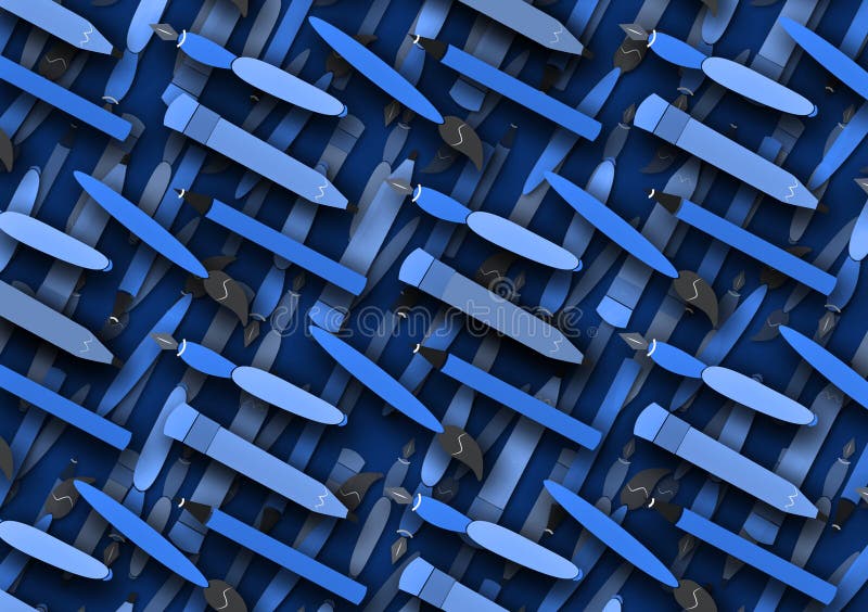 Writing Tools Pattern Background for Wallpapers Stock Illustration ...