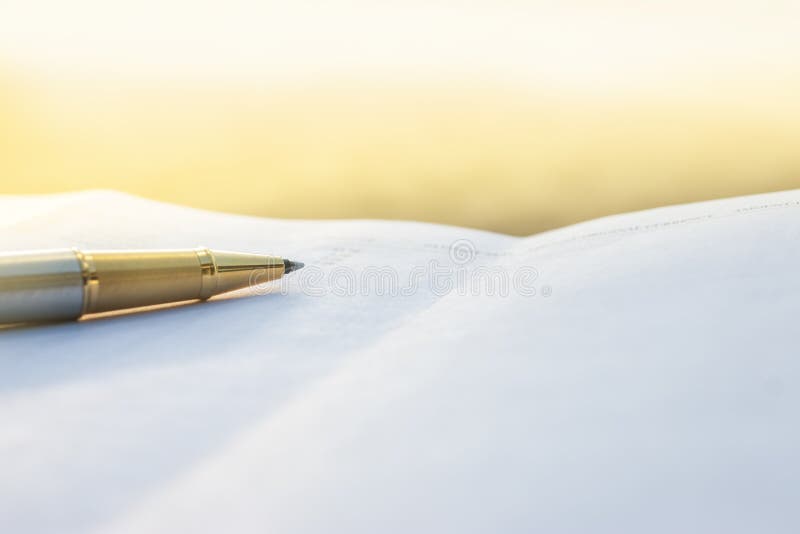 Writing Various Contracts, Document Signing. Stock Photo - Image of ...