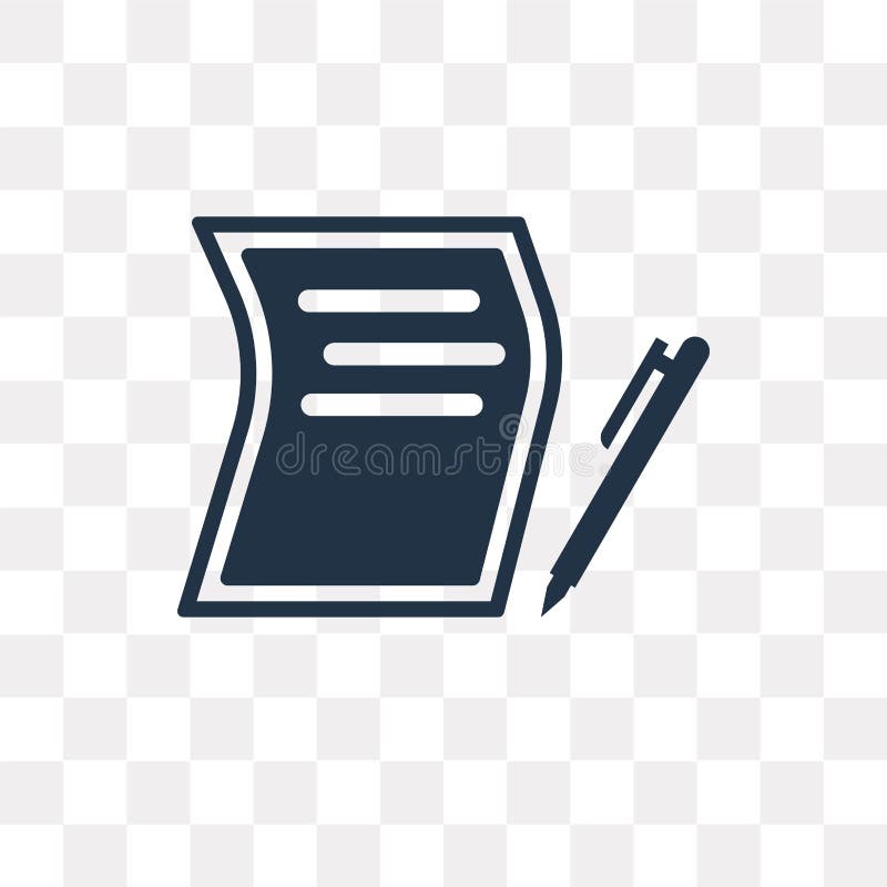 Writing Letter Vector Icon Isolated on Transparent Background, L Stock ...