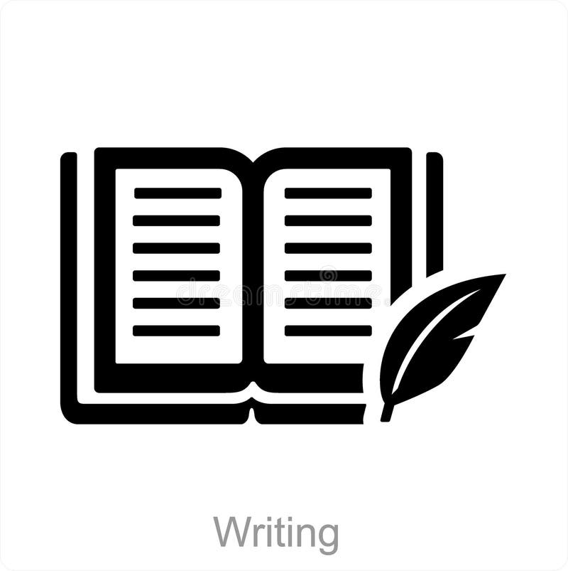 Writing and Write Icon Concept Stock Illustration - Illustration of ...