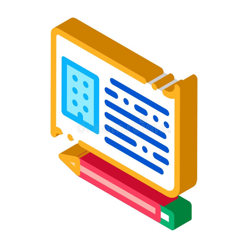 Written Building Information Model Isometric Icon Vector Illustration ...