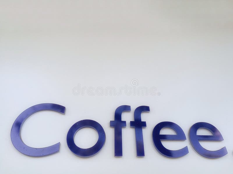 Written coffee stock photo. Image of concept, vintage - 100183442