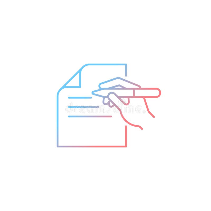 Written Communication Icons Stock Vector - Illustration of sketch ...