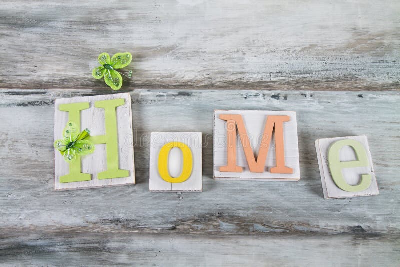 Written home on the wood stock image. Image of safety - 54068607