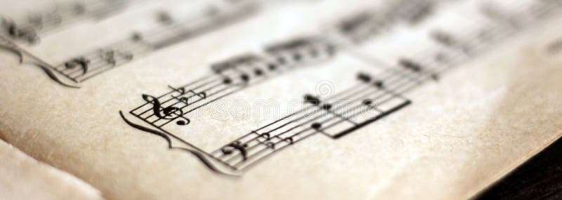 Written Music Notation, Retro Notes Stock Photo - Image of instrument ...