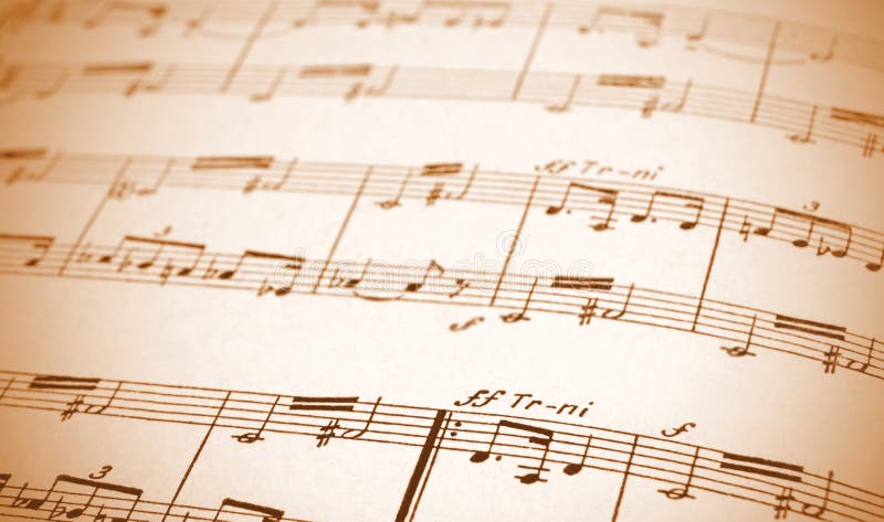 Written Music Sheet stock image. Image of graphic, musician - 16087095