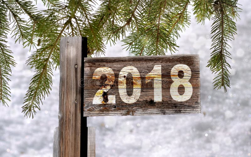 2018 written on a panel stock image. Image of panel - 102231995
