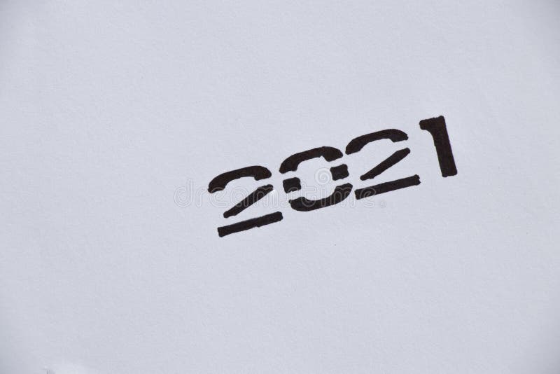 2021 Written On The Female Foot Of A Girl Lying On The Bed At Home ...