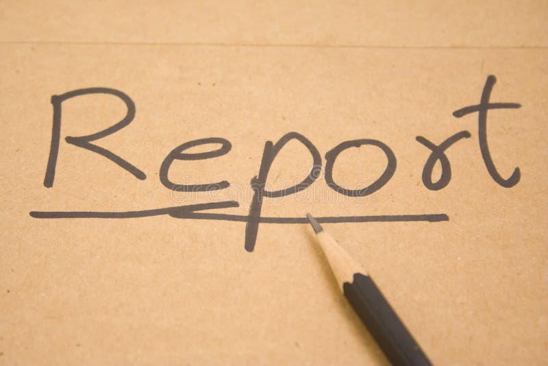 A written report. stock image. Image of agreement, financial - 29049775