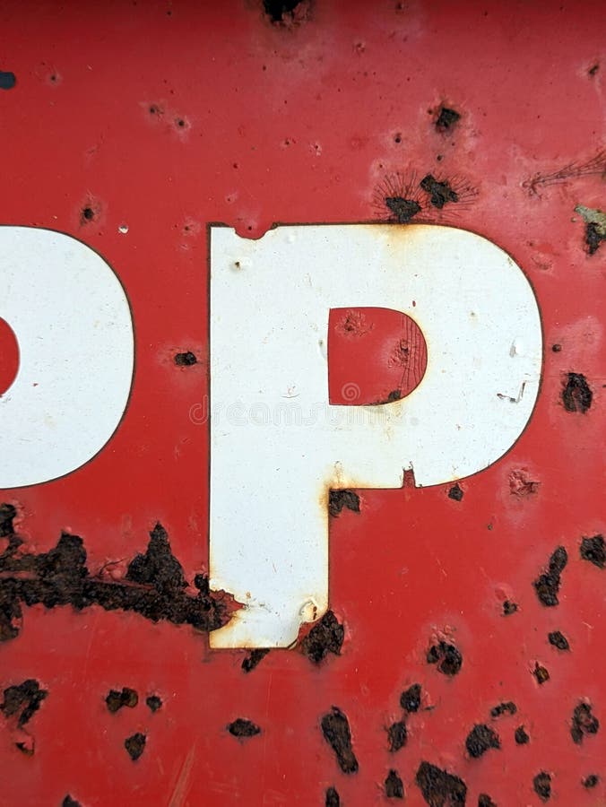 Written Wording in Distressed State Typography Advertising Letter P ...