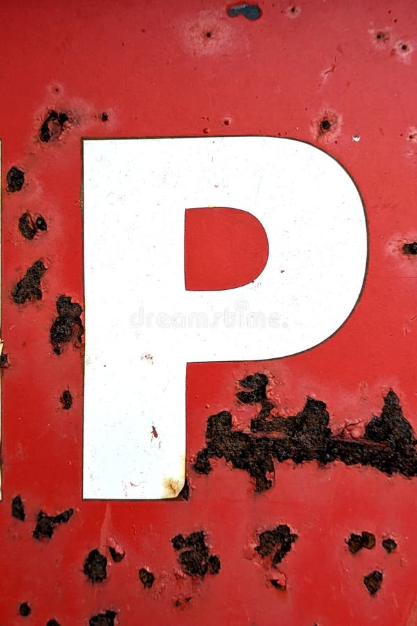 Written Wording in Distressed State Typography Advertising Letter P ...