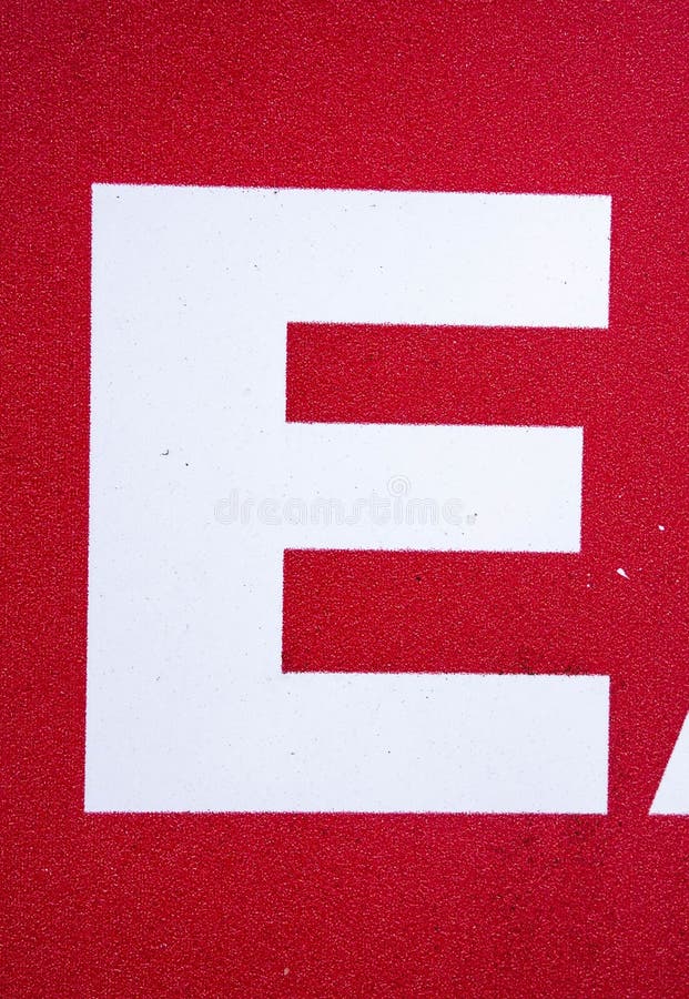 Written Wording in Distressed State Typography Found Letter E Stock ...