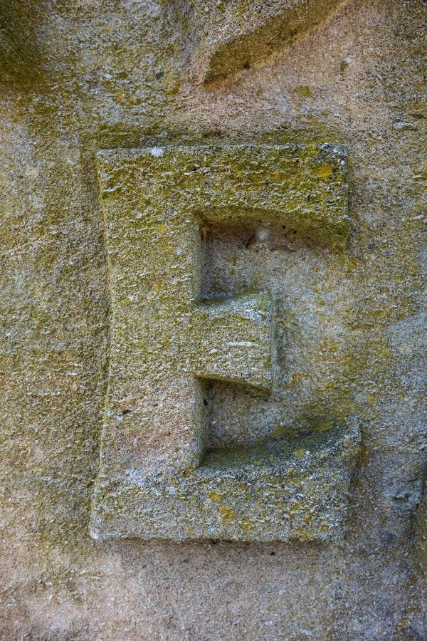 Written Wording in Distressed State Typography Found Letter E Stock ...