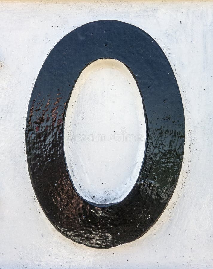 Written Wording in Distressed State Typography Found Number Letter O 0 ...