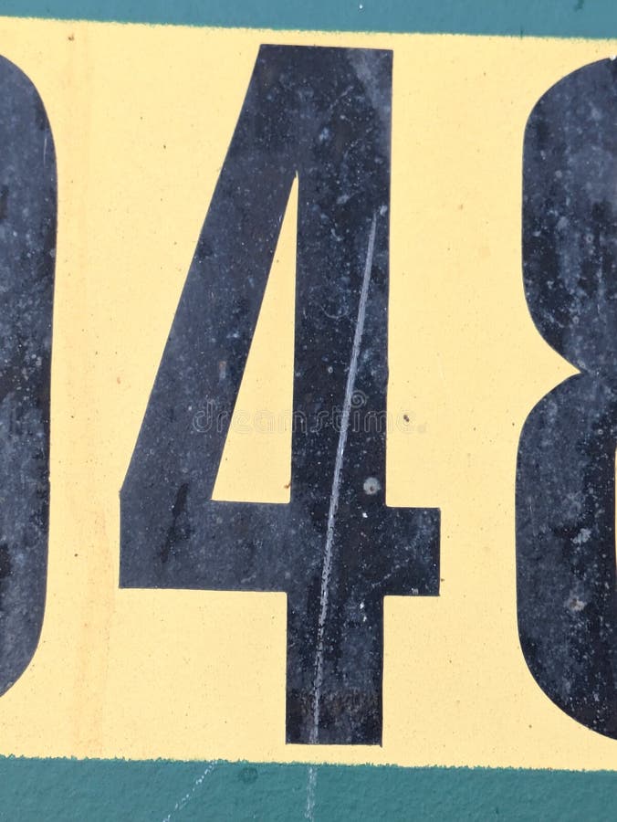 Written Wording Distressed State Typography Found Number 4 Ransom Note ...