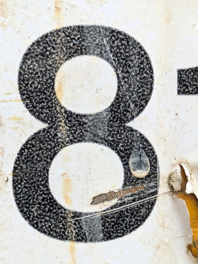 Written Wording in Distressed State Typography Found Ransom Number 8 ...