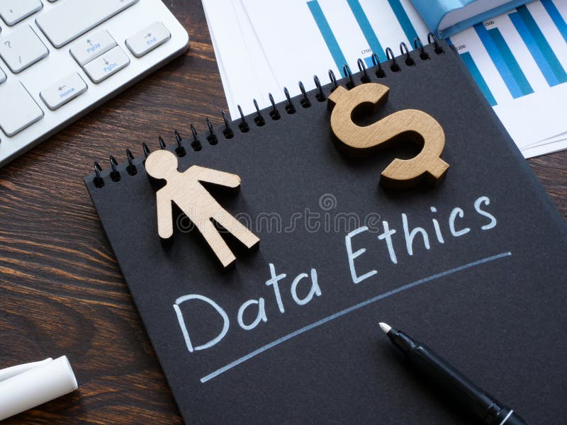 Written Words Data Ethics and Dollar Sign. Stock Image - Image of ...