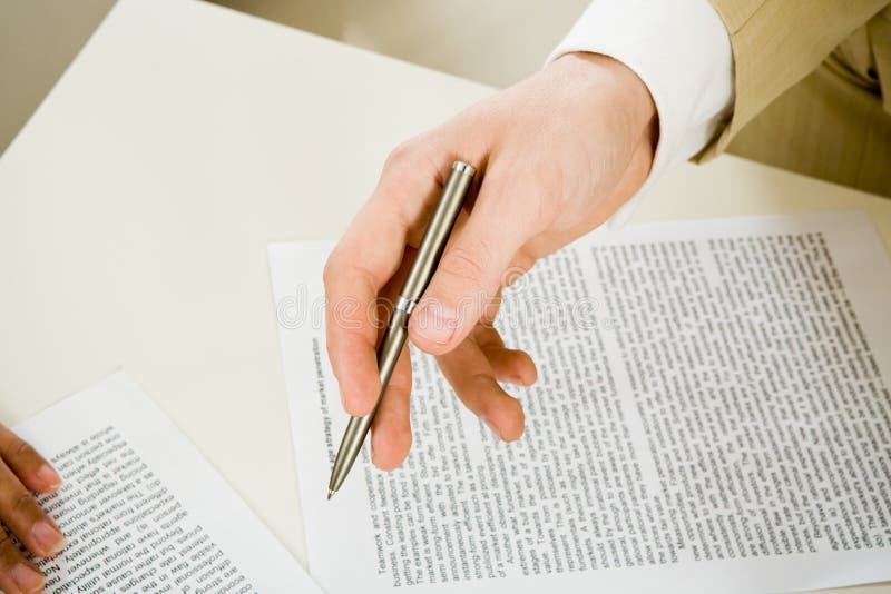 Written work stock image. Image of ballpoint, career - 10313425