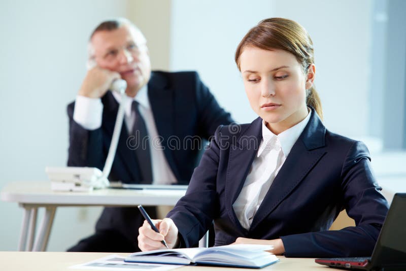 Secretary at work stock photo. Image of confident, lifestyle - 33083100