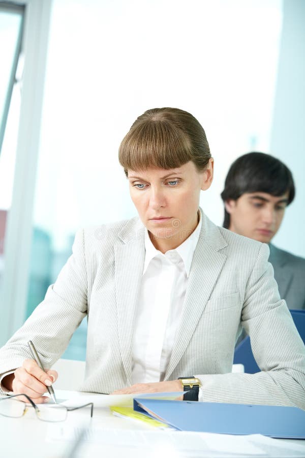 Written work stock image. Image of plan, paper, commerce - 11730629